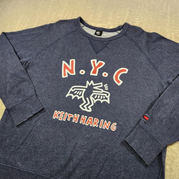 keith haring | Shirts | Keith Haring Sweatshirt Adult Large Sprzny ...